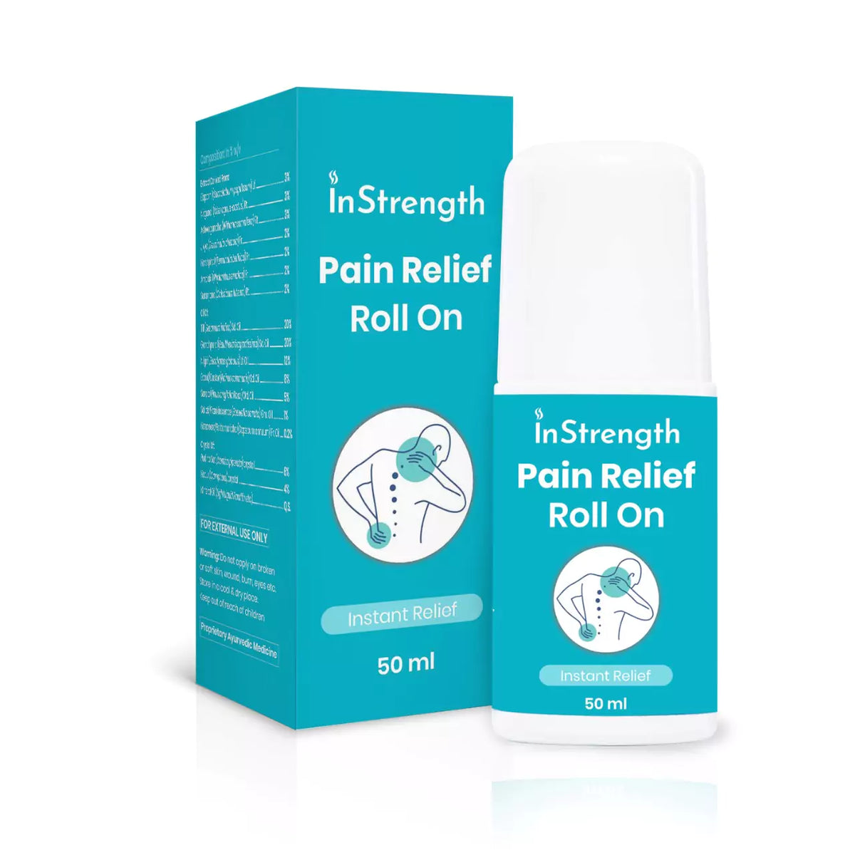 Advanced Pain Relief Roll-On – Herbal 50 ml – InStrength