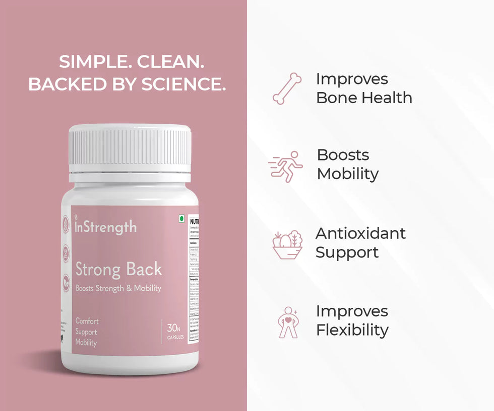 Natural Back Pain Tablets for Real Relief & Get Strong Back – InStrength